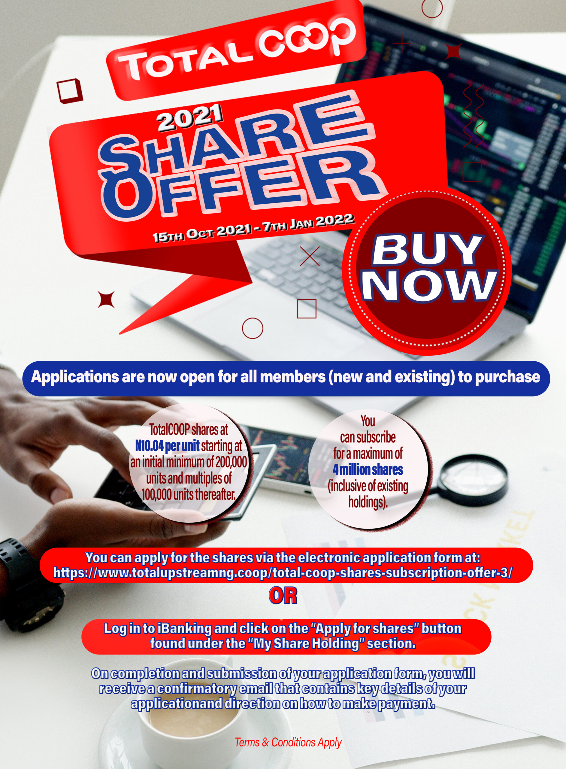 2021 Shares offer | Total energies E&P Nigeria Cooperative